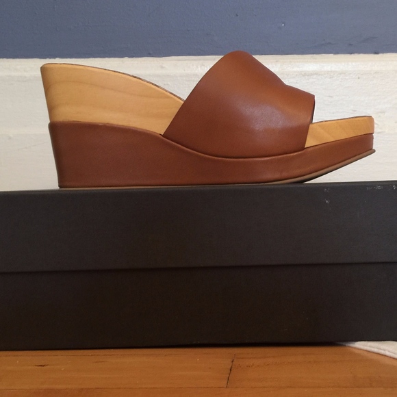 Pollini | Shoes | Pollini Wedge Slide Sandals Size 8 | Poshmark